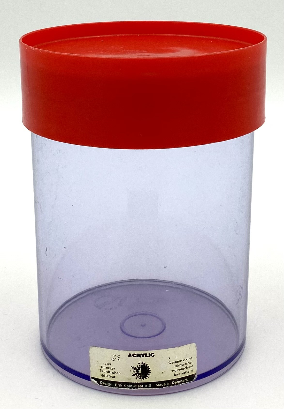 Erik Kold Dåse - Kaffe - Rød - 15 cm. - Dåser - Igen-brugsen