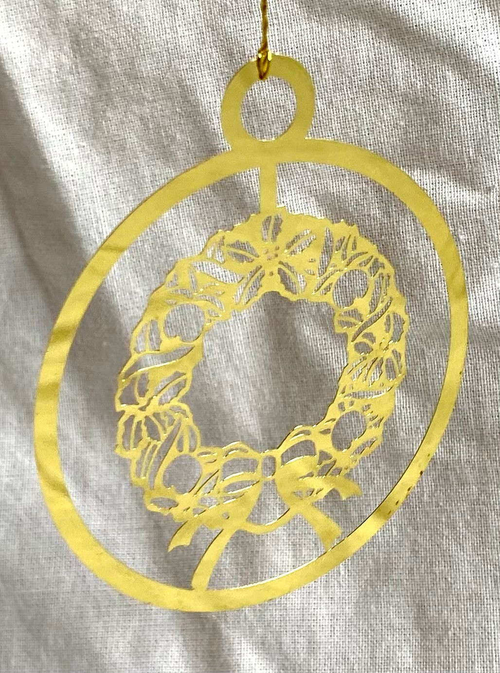 Golden Christmas Ornament - Julekrans - Royal Copenhagen - Julevarer ...